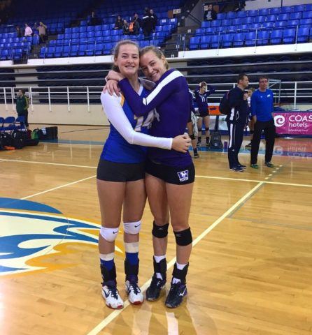 Veltman Sisters Share Court as Opponents for First Time