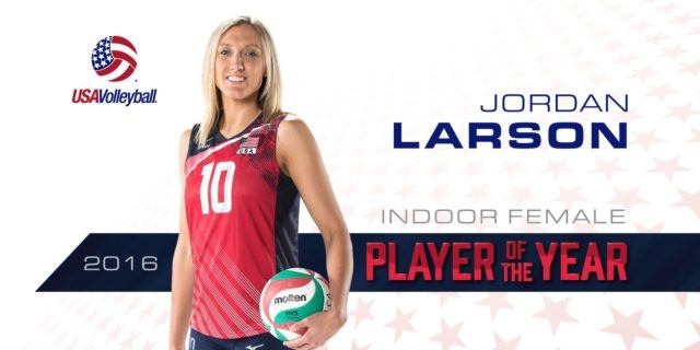 Jordan Larson Named U.S. Indoor Female Player of the Year