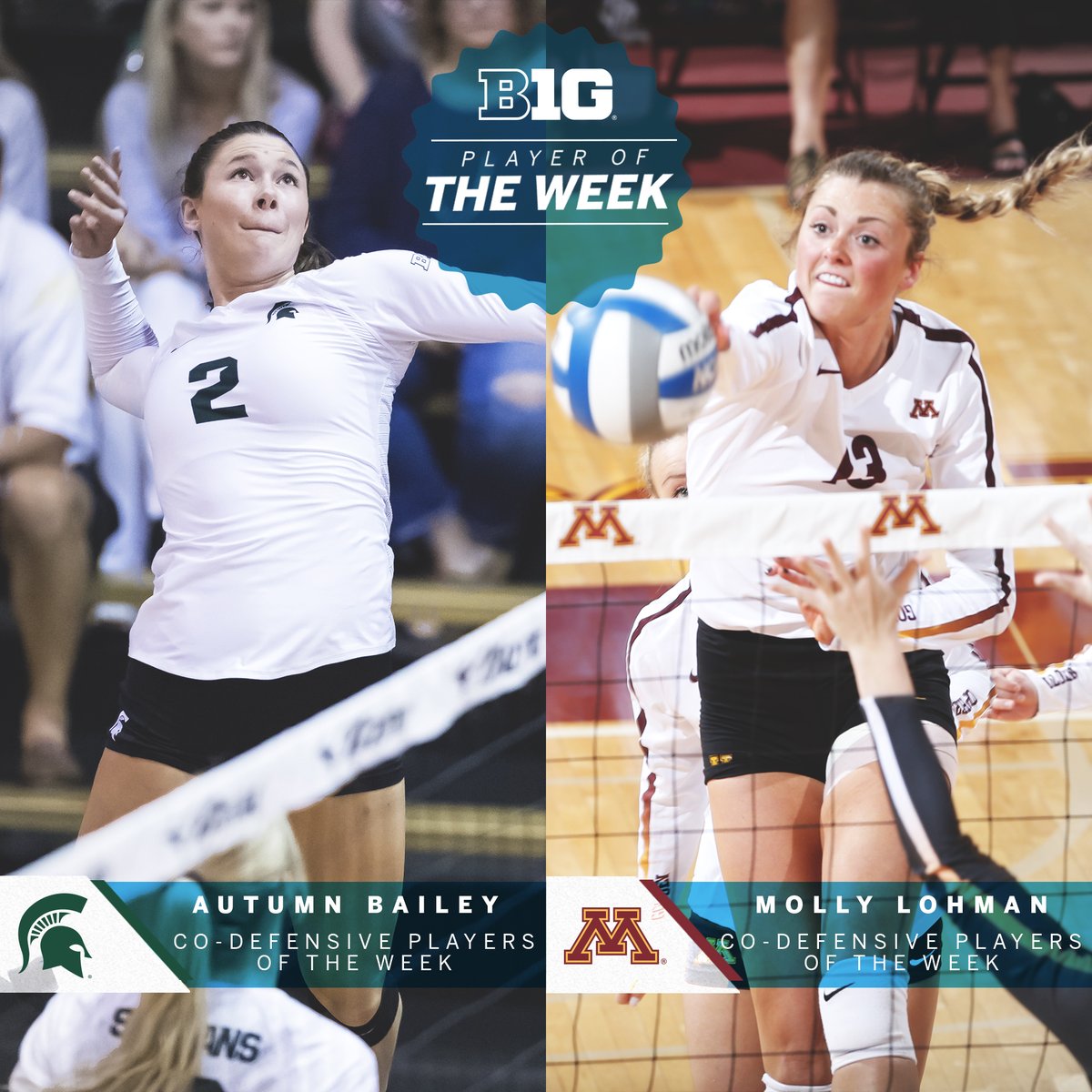 Upsets Lift Michigan State's Bailey. Nebraska's Albrecht to POW Nods