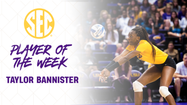 LSU's Bannister Downs 36 Kills vs. SMU En Route to SEC Honors