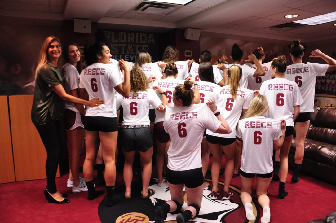 WATCH: Florida State Retires Gabby Reece Jersey